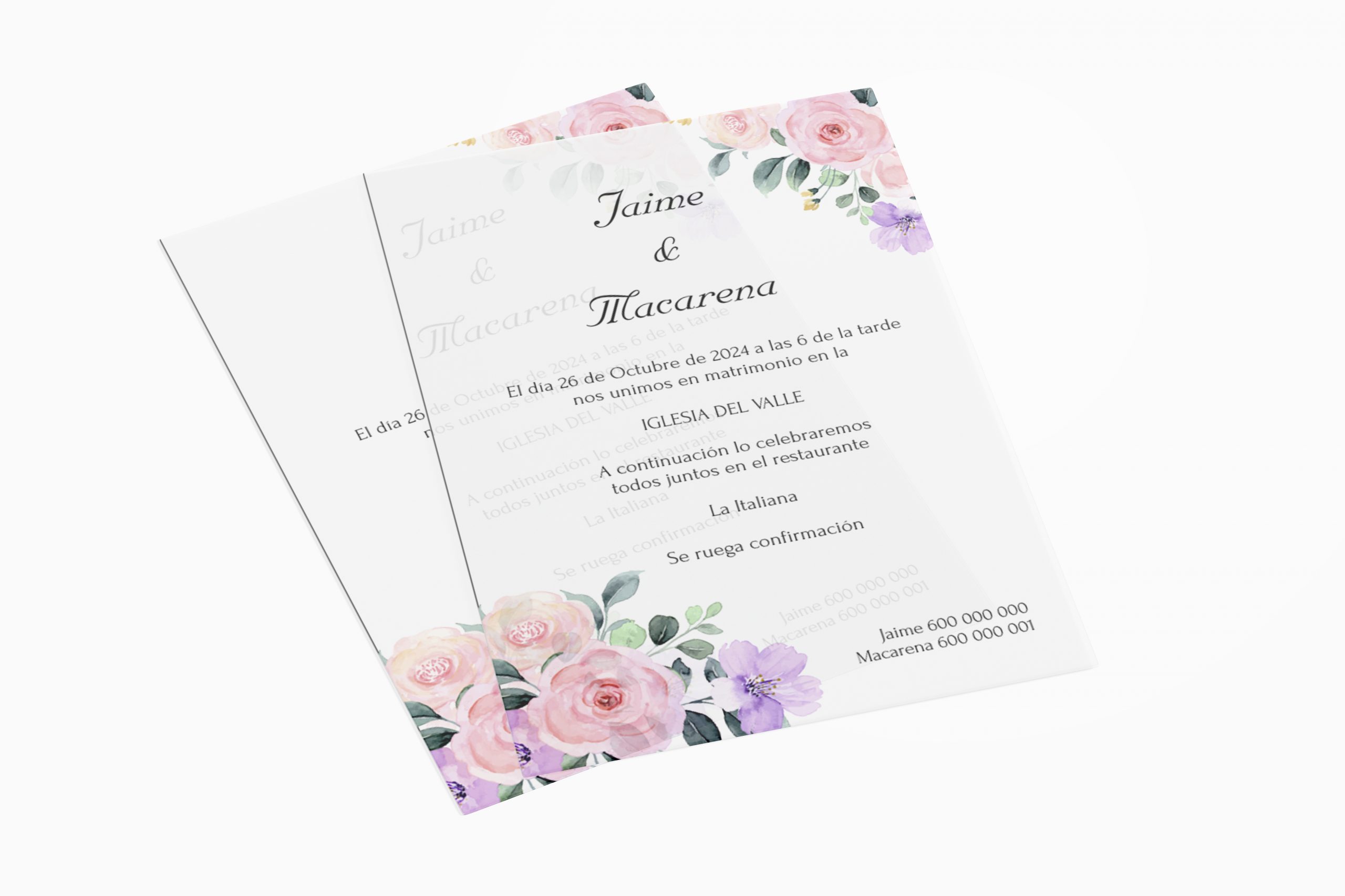 Invitación Boda Transparente – Camaleón Print