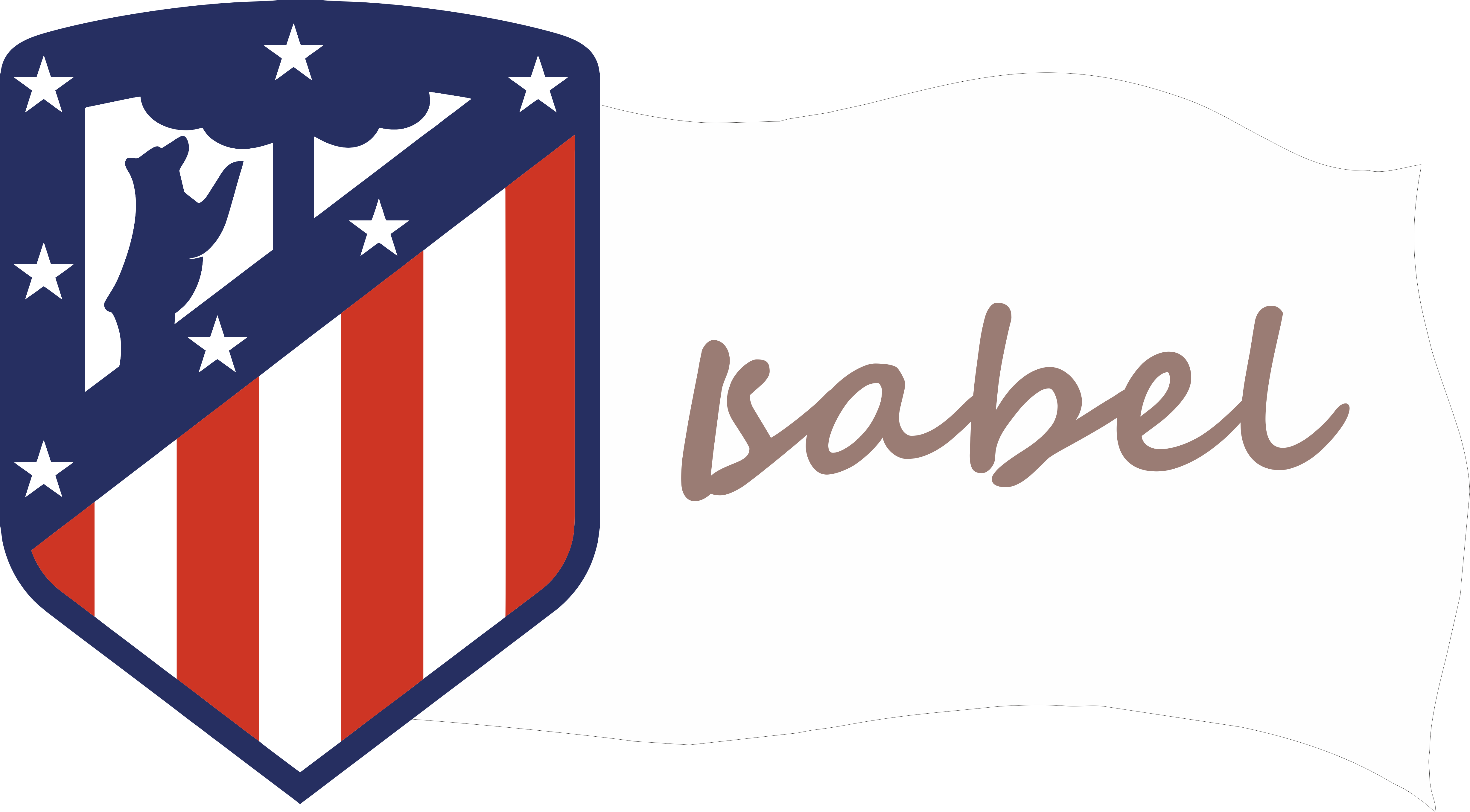 Letrero madera Atlético Madrid – Camaleón Print