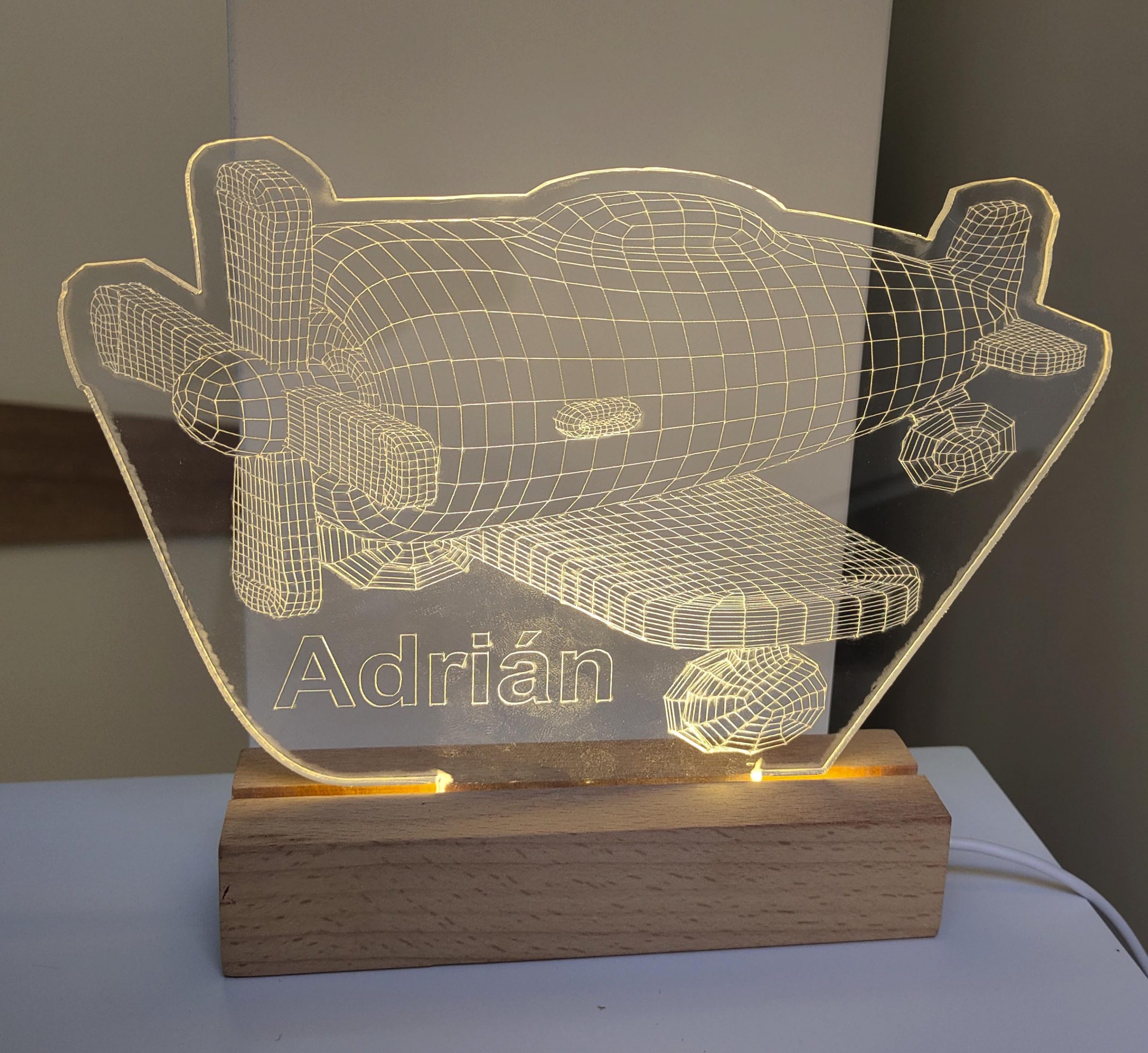 Lámpara Led Avión – Camaleón Print