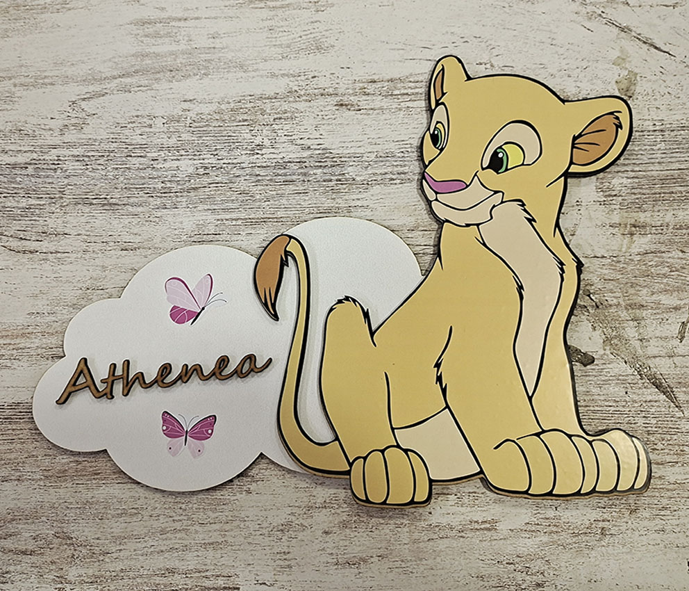 Letrero madera Nala – Camaleón Print